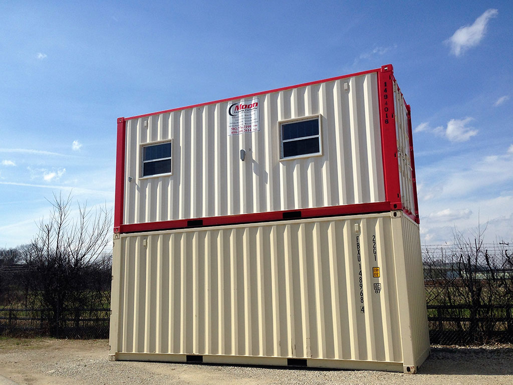20 ft Office Container - Stackable - Moon Trailer Leasing